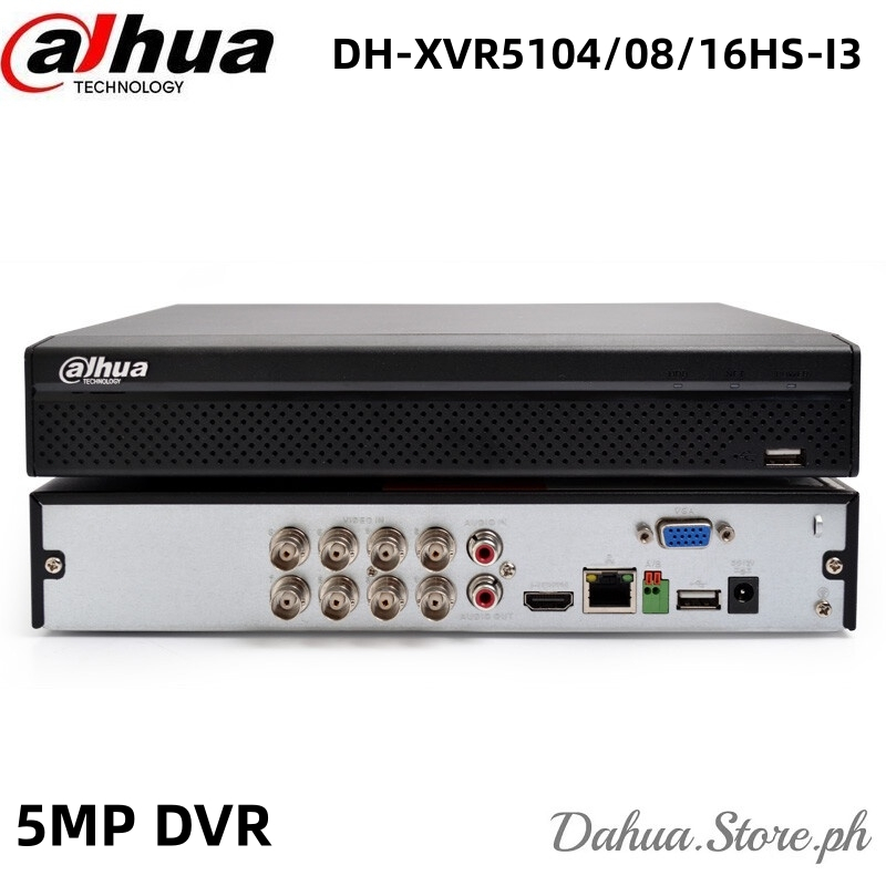 Dahua CCTV DH-XVR5104HS-I3 4/8 CH Face Detection H.265 Motion Detect Video Recorder For CCTV ...