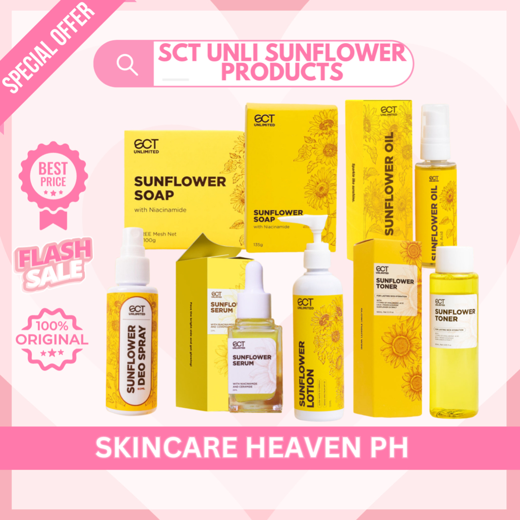 SCT Sunflower Lotion Deo Spray Sunflower Oil UA Spray Serum Sunflower ...