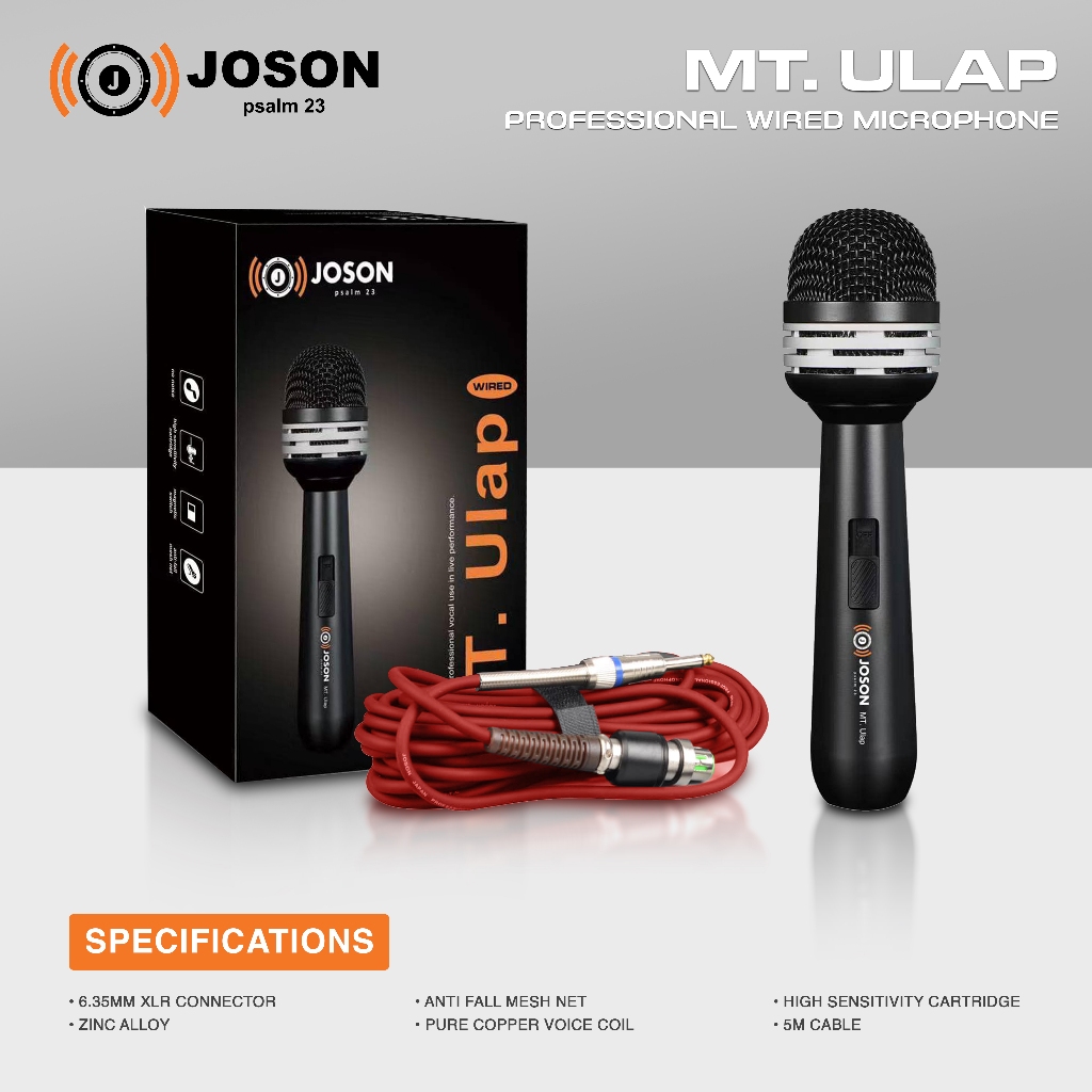 Joson MT.ULAP Professional Wired Microphone | Shopee Philippines