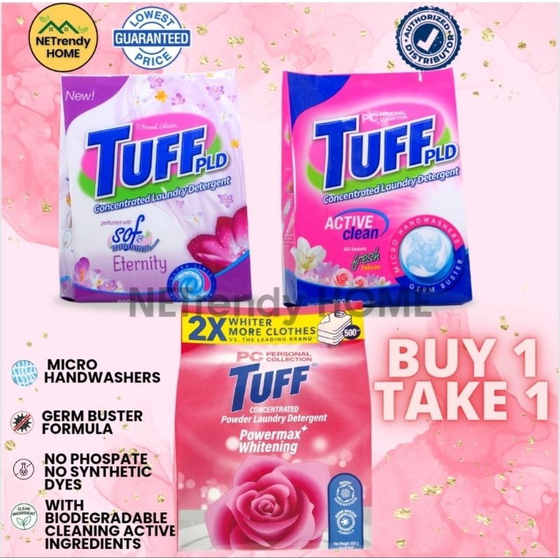 NEW BUY 1 TAKE 1 TUFF POWDER LAUNDRY DETERGENT 800G | Shopee Philippines