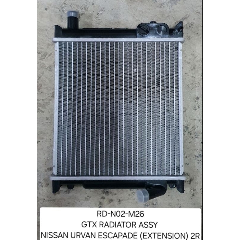 RADIATOR ASSEMBLY NISSAN URVAN ESCAPADE (EXTENSION) 2 ROWS | Shopee ...