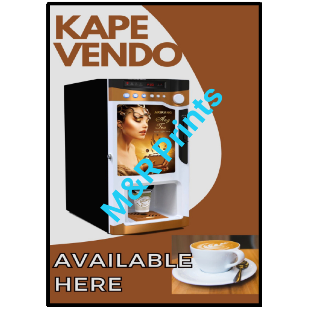 KAPE VENDO SIGNAGE (LAMINATED/PVC) | Shopee Philippines