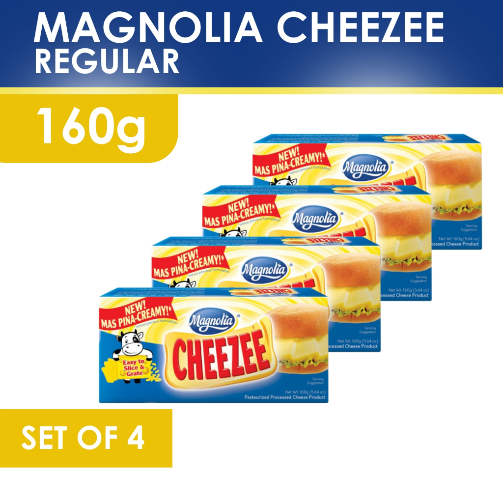 MAGNOLIA Cheezee Regular 160g Processed Cheese with Vitamins and Zinc ...