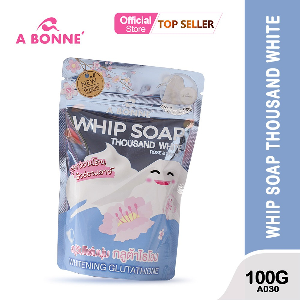 Abonne Whip Soap Thousand White 100G - Rose & Sakura ( A030 ) | Shopee ...