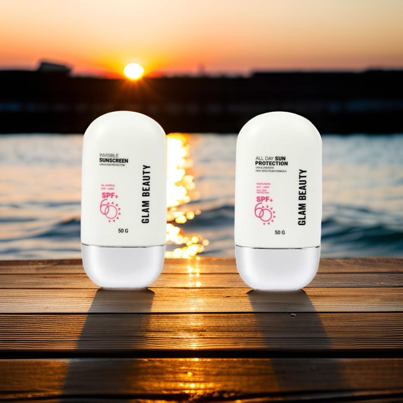 GLAM BEAUTY SUNSCREEN SPF 60+ PA+ ALL SKIN TYPES | Shopee Philippines