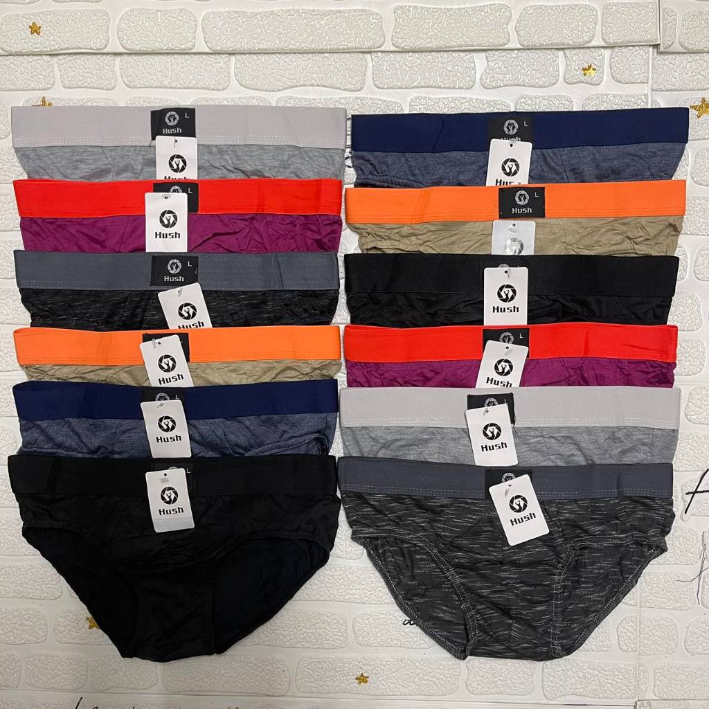 hush.ph 12pcs 6pcs COD cotton briefs underwear for men brief boxer men ...
