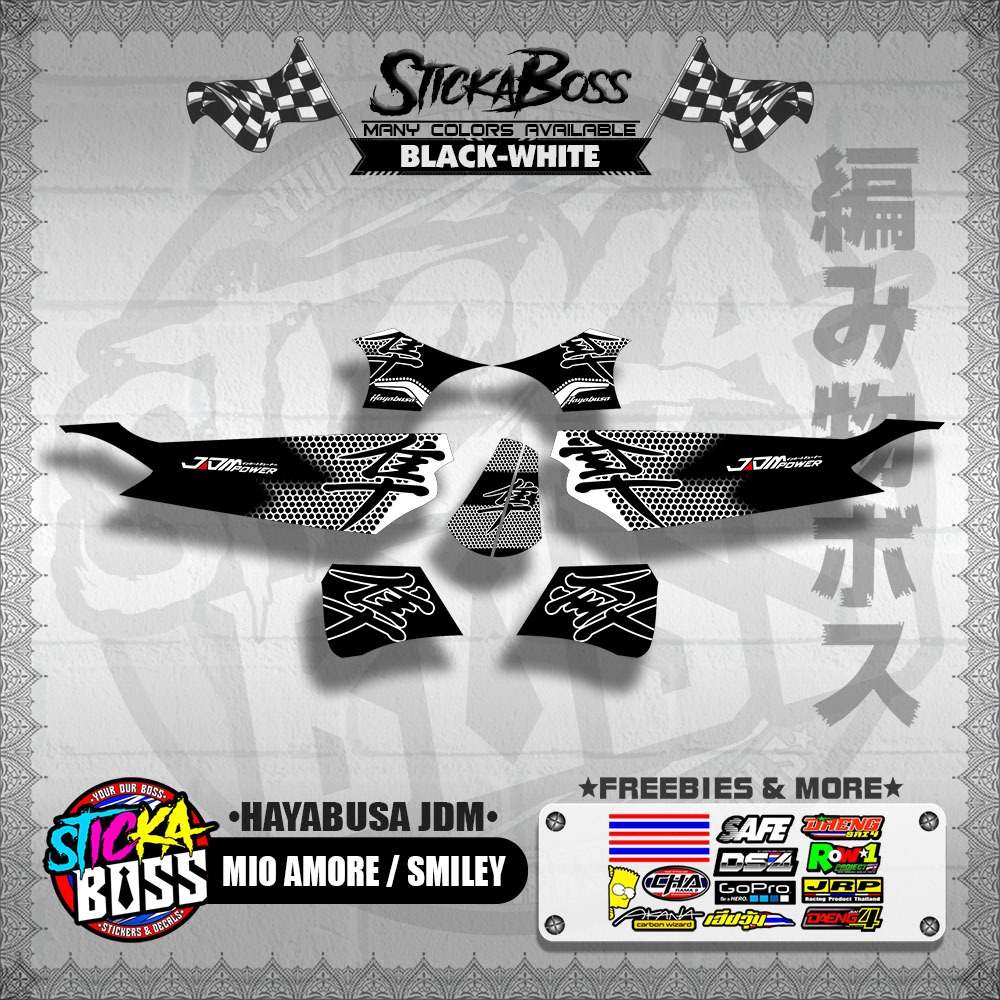 MIO AMORE / SMILEY DECALS ( HAYABUSA JDM ) 【WITH FREEBIES】 | Shopee ...
