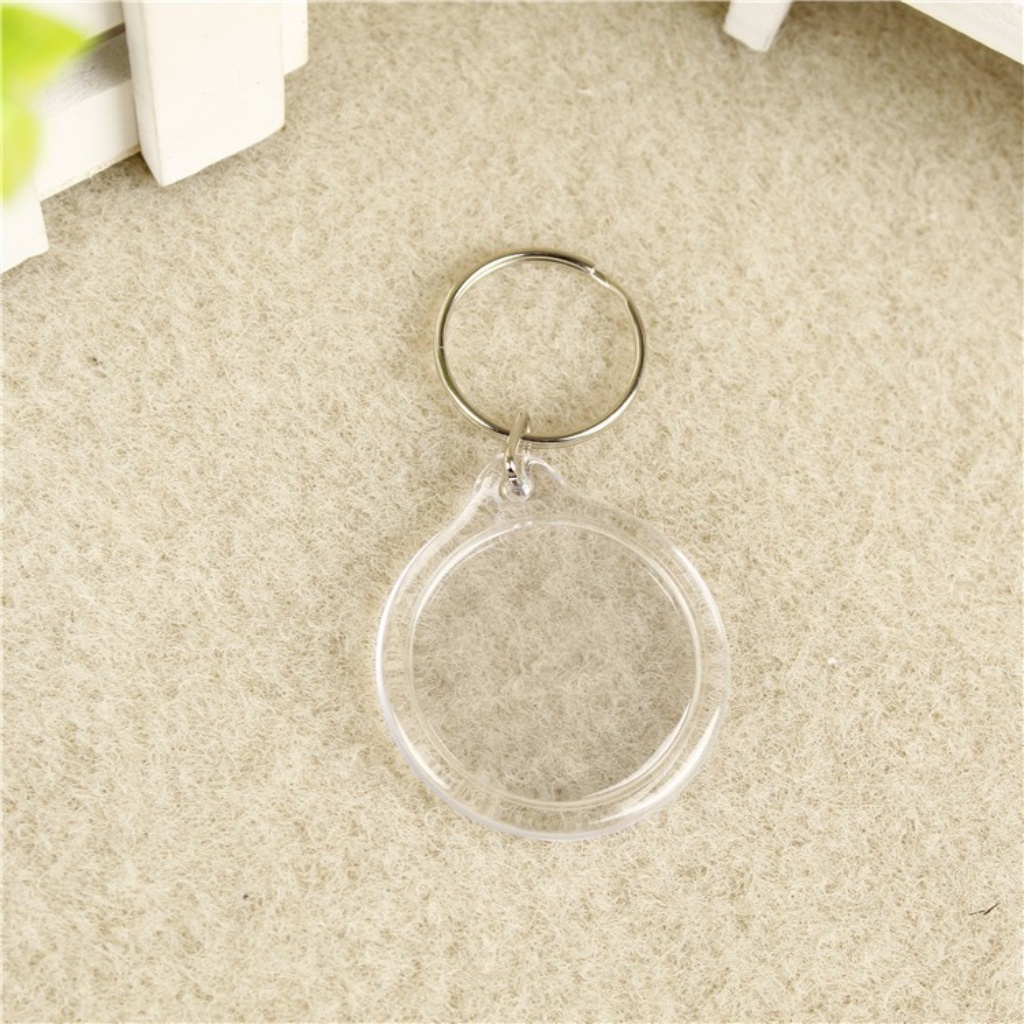 (1PC) 21kinds Blank Acrylic Keychain DIY Photo Insert / Key Ring Key ...