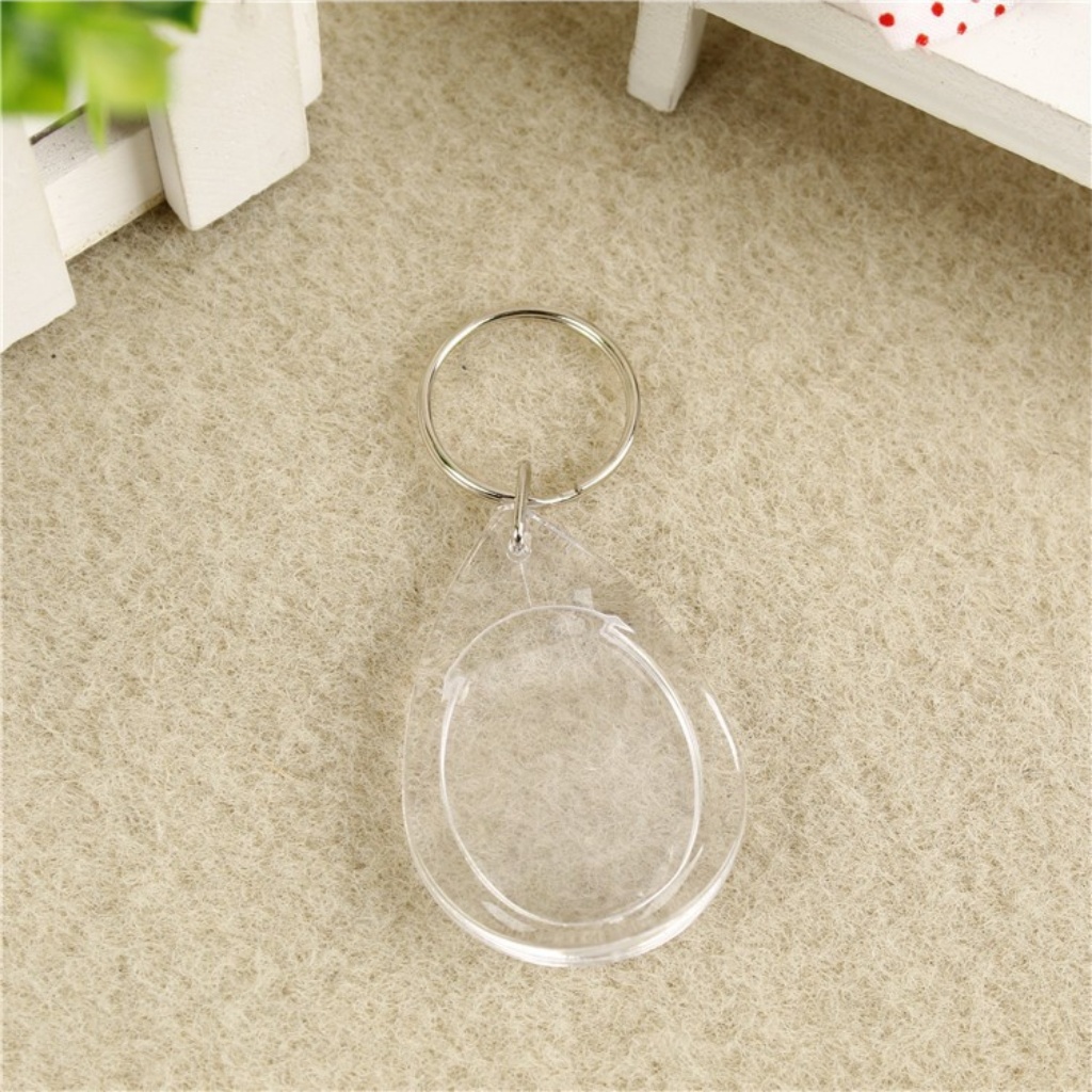 (1PC) 21kinds Blank Acrylic Keychain DIY Photo Insert / Key Ring Key ...