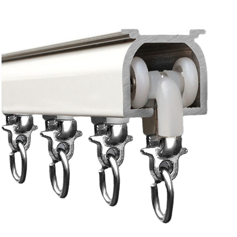 Aluminum Alloy Curtain Track Rail Heavy Duty Curtain Track Rod Ceiling ...