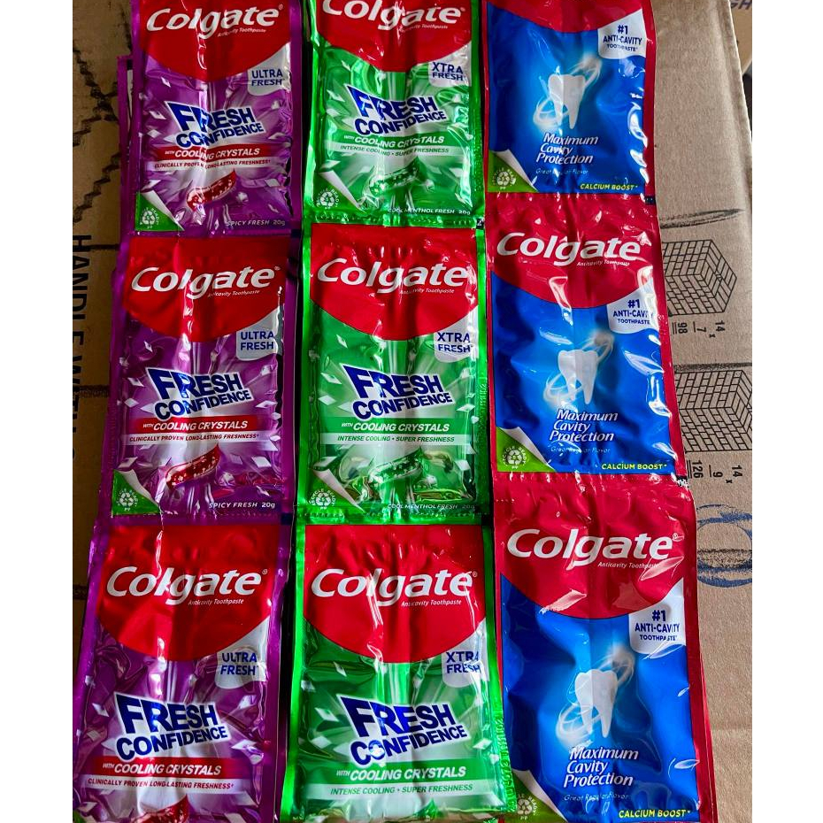 COLGATE Toothpaste Twin Sachet by12 | Shopee Philippines
