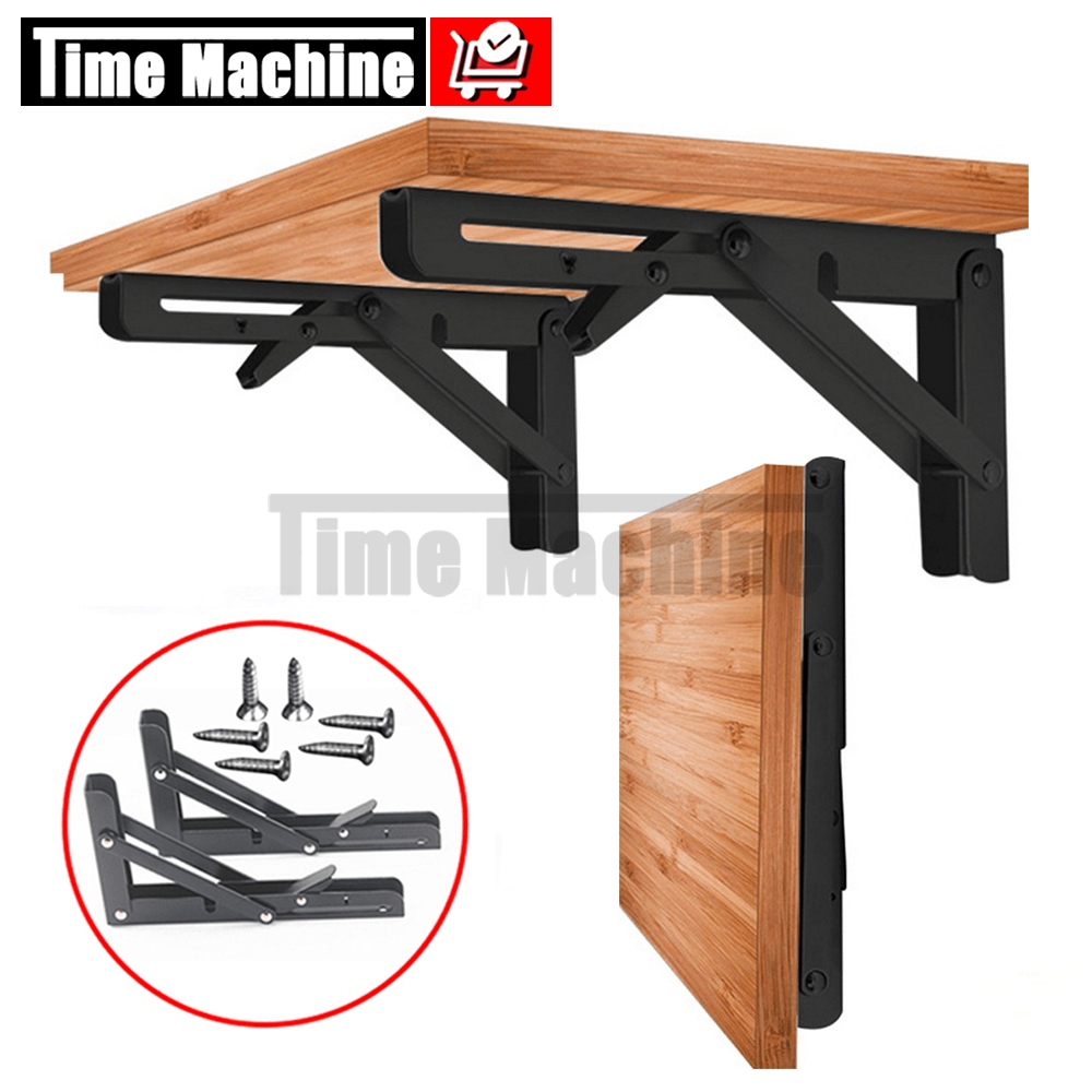 1 Pair High Quality Folding Angle Bracket Heavy Duty Steel Folding ...