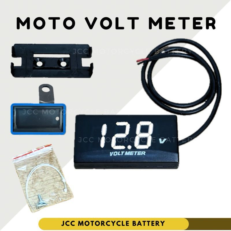 MOTO Volt Meter LED Motorcycle Cars Bikes | Shopee Philippines