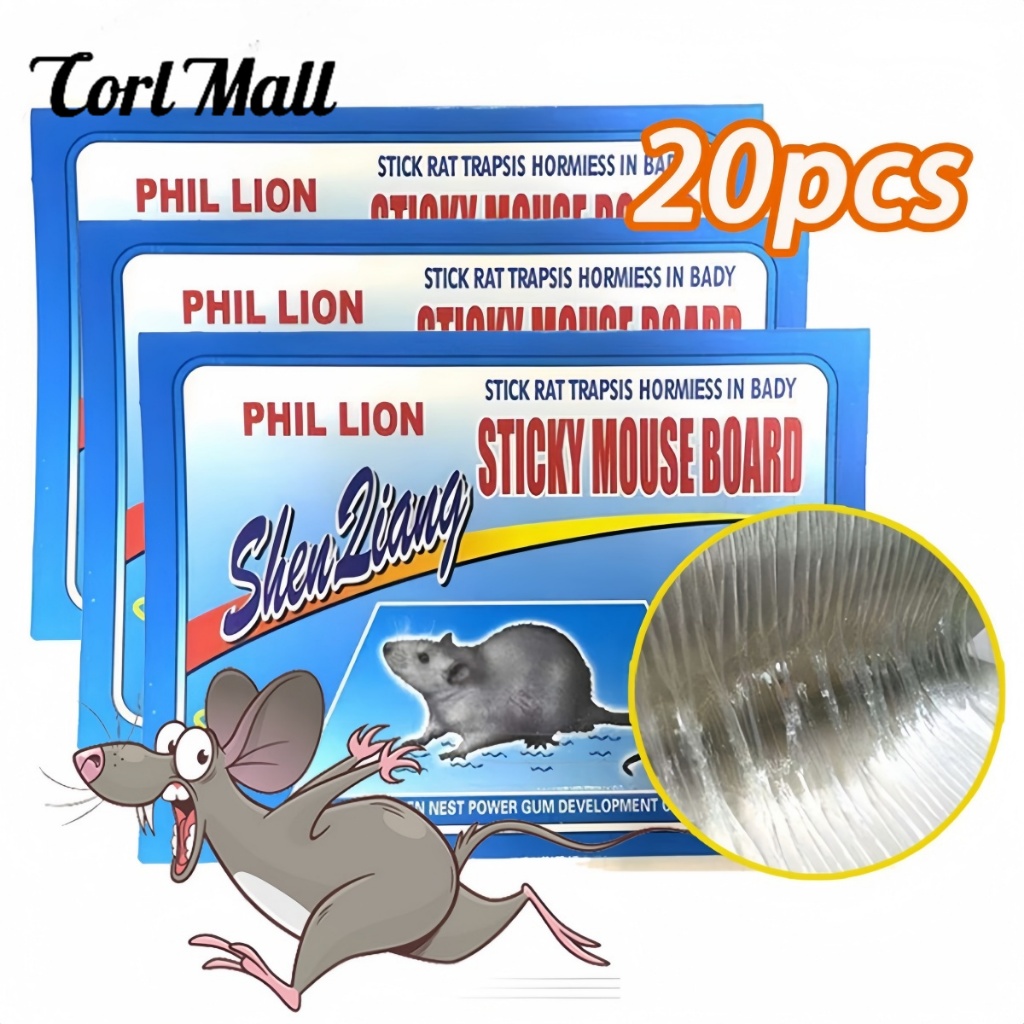 20PCS Mouse Boards Bait Traps Sticky Mouse Glue Mouse Heaven Mouse Glue ...