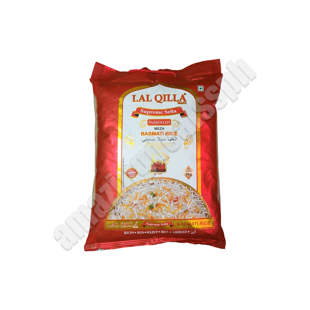 5kg Lal Qilla Supreme Sella Parboiled Meza Basmati Rice | Shopee ...