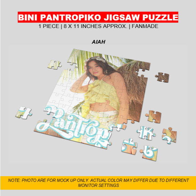 Bini Pantropiko A4 Size Sublimated Jigsaw Puzzles Gift Souvenir Ppop ...