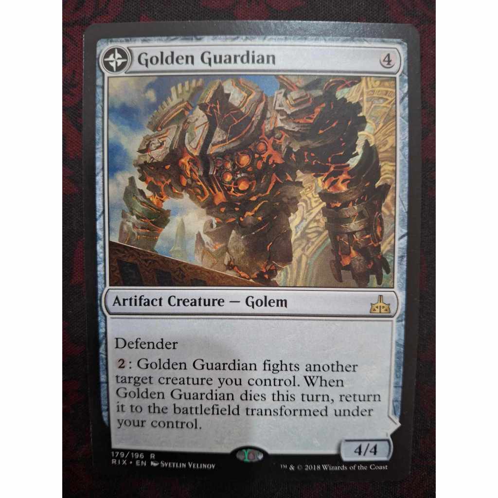 Golden Guardian ( MTG / Artifact Creature - Golem / Rare / RIX ...