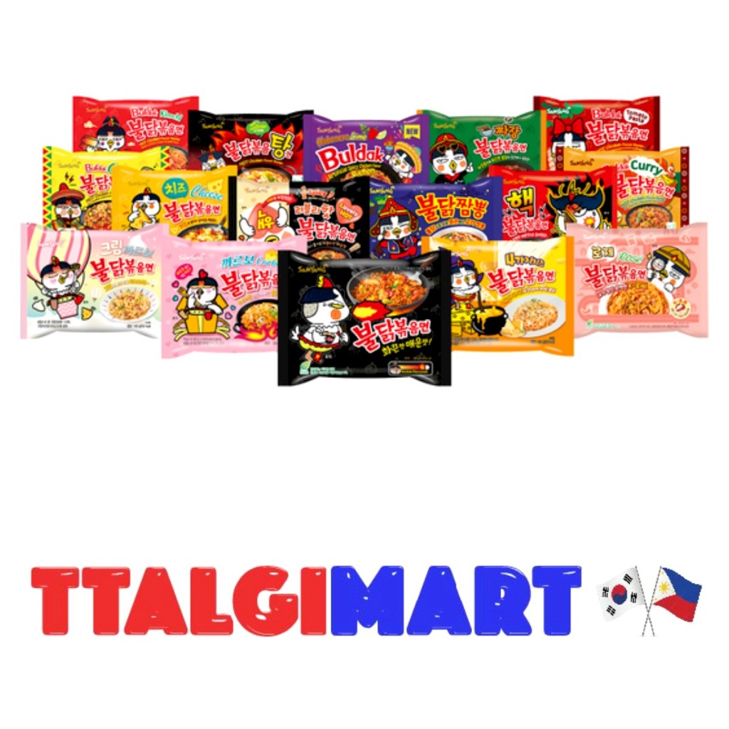 SAMYANG BULDAK 1PC / OTTOGI JIN RAMEN 1PC / NONGSHIM SHIN RAMEN 1PC ...