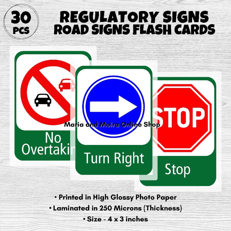 30 PCS • Laminated REGULATORY SIGNS, Traffic Signs, Road Signs ...