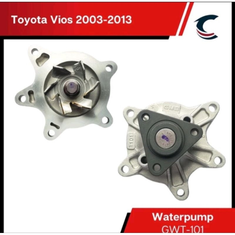 Water Pump TOYOTA VIOS 1.3/1.5 2003-2015 (GWT-101 GMB) | Shopee Philippines
