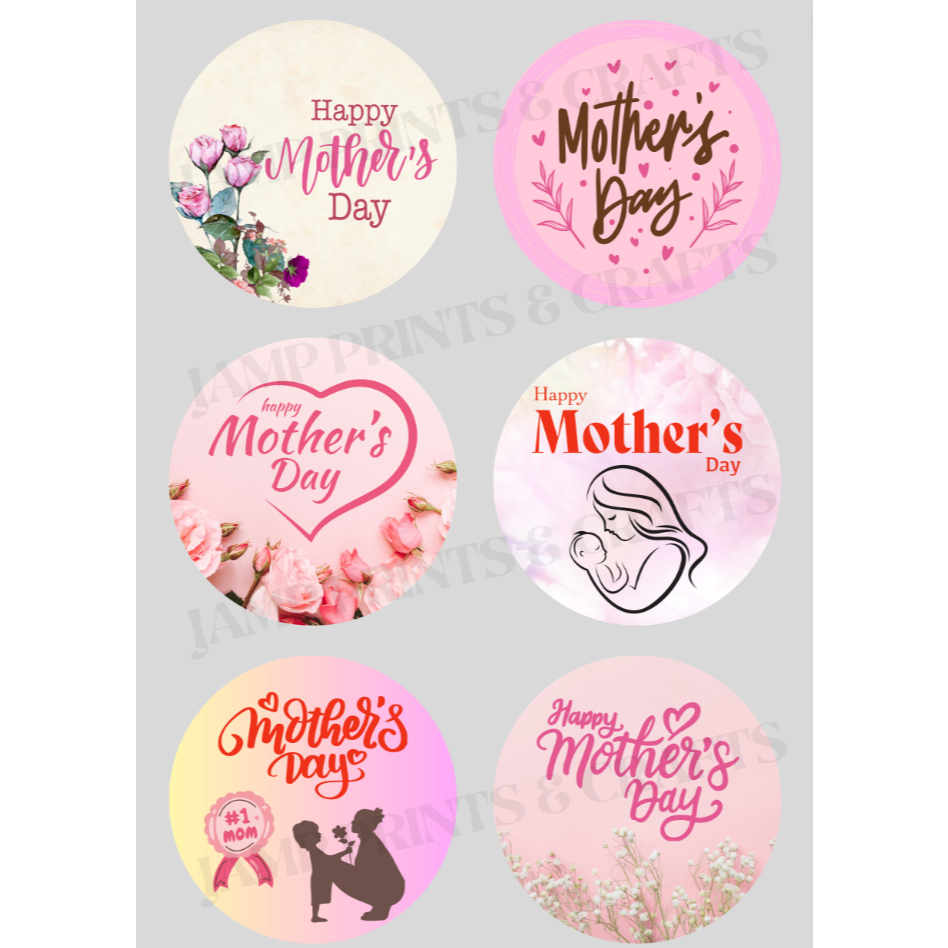 Mother's Day Bento Cake Topper 3.5 x 3.5 inches round | Shopee Philippines