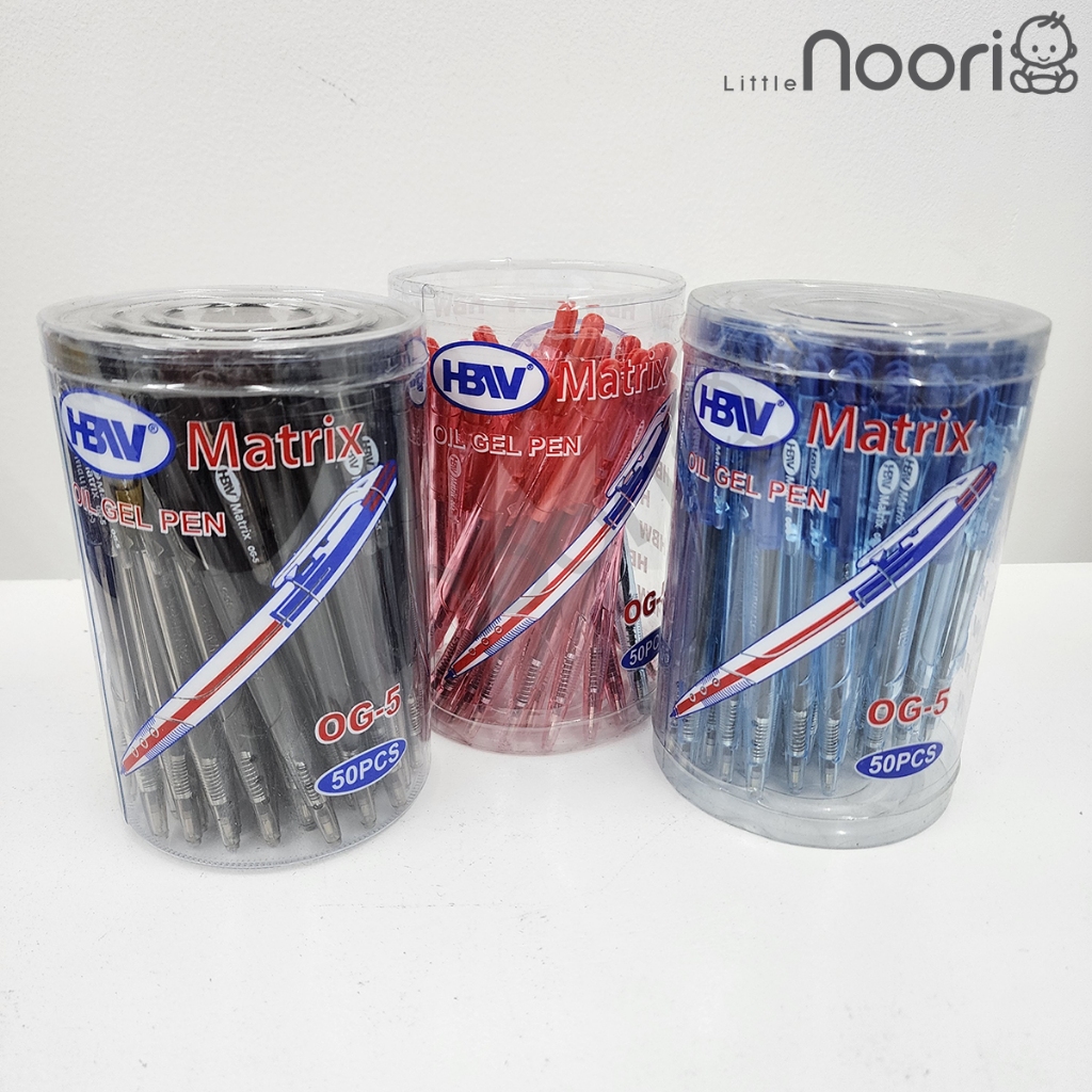 HBW Matrix Ballpen Black Red Blue Retractable OG-5 | Shopee Philippines