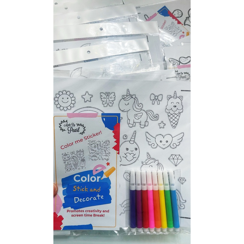 Color me Stickers coloring activity coloring sticker Color and stick ...