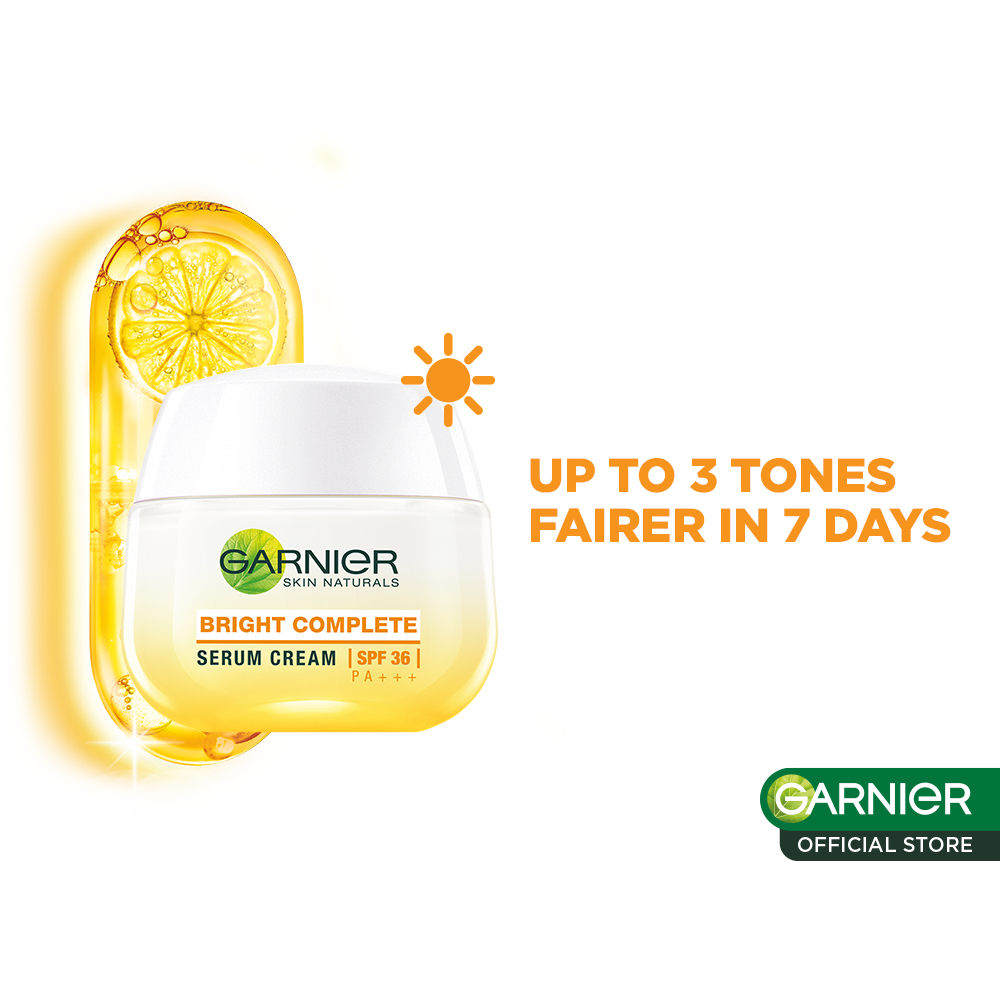 Garnier Bright Complete Day Cream Spf36 Facial Moisturizer For ...