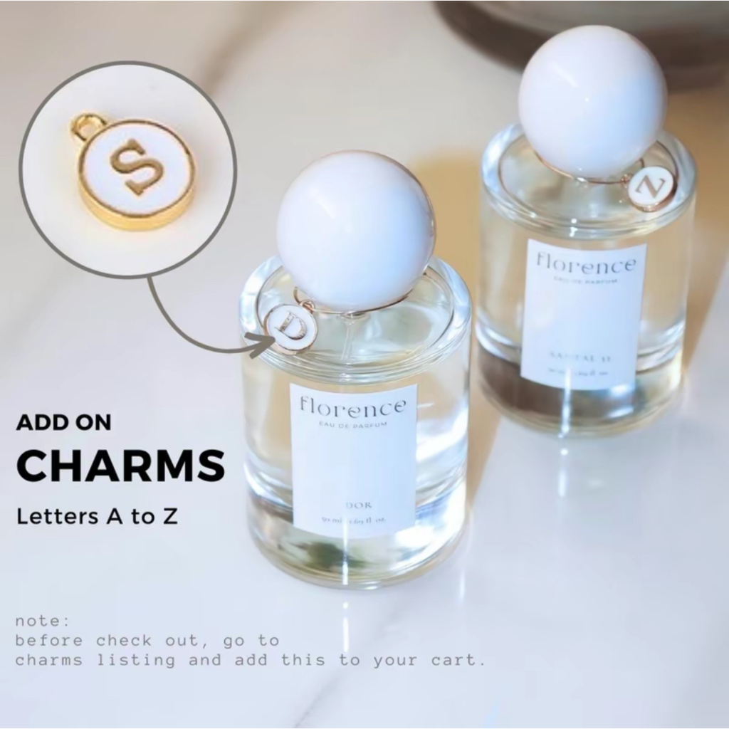 [ Charms ] Add-on Letter Accessories for Perfume, custom A-Z letter ...