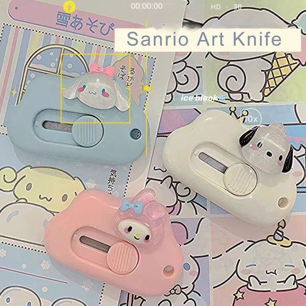 Kuromi Box Opening Knife Telescopic Knife School Stationery Supplies ...