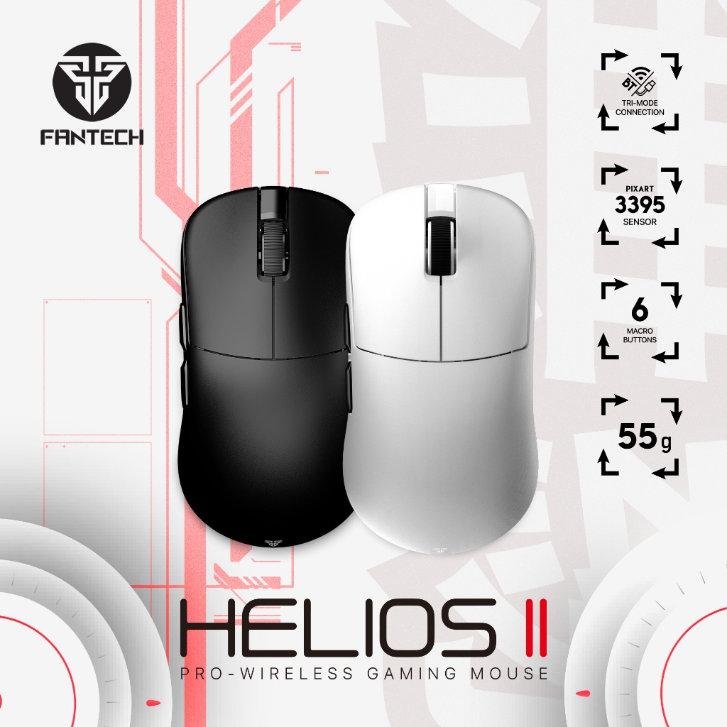 Fantech XD3 V3 1K Helios II Pro Macro Wireless Gaming Mouse With Tri-Mode Connections | Shopee ...