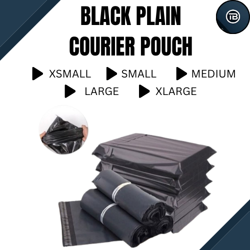 100pcs black courier pouch plain pouch express pouch Parcel Pouch ...