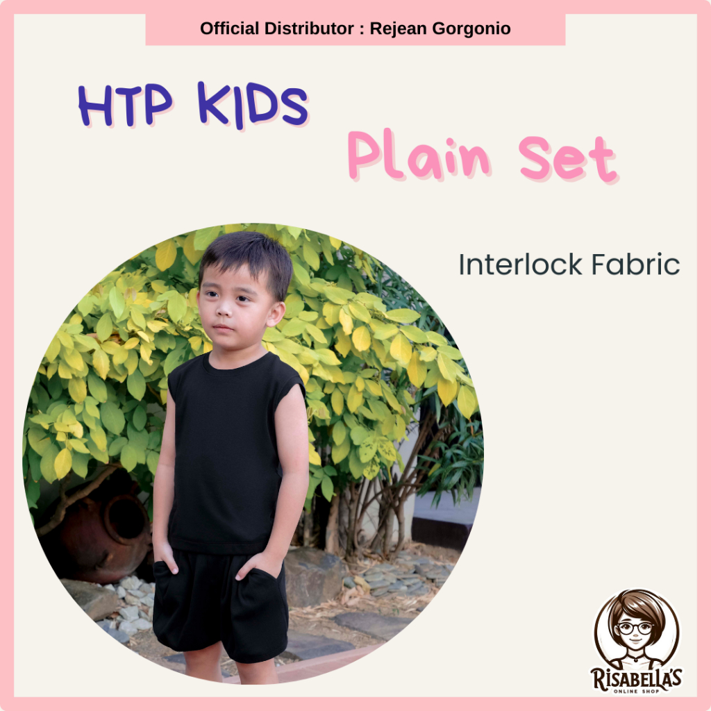 HTP Kids Plain Set - Unisex - Interlock fabric - Risabella's Online ...