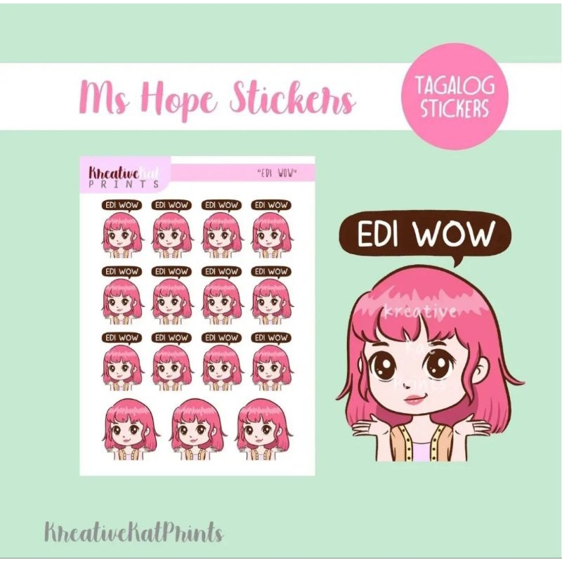Planner Stickers - EdiWow Funny TAGALOG Mood stickers for planners and ...