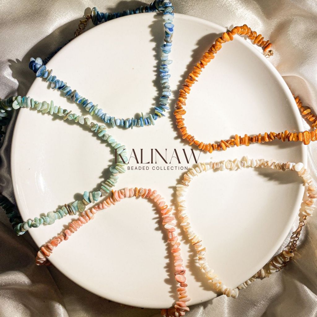Natural Puka Shell Chip Choker I Necklace I Beaded Collection by ...