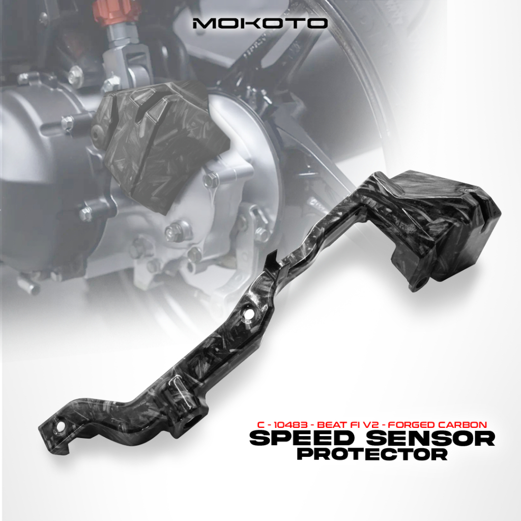 MOKOTO BEAT FI V1 / V2 SPEED SENSOR PROTECTOR COVER CARBON / FORGED ...