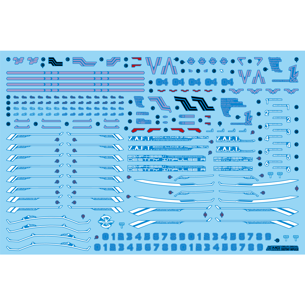 Delpi Decal MG Destiny Impulse Waterslide Decals | Shopee Philippines