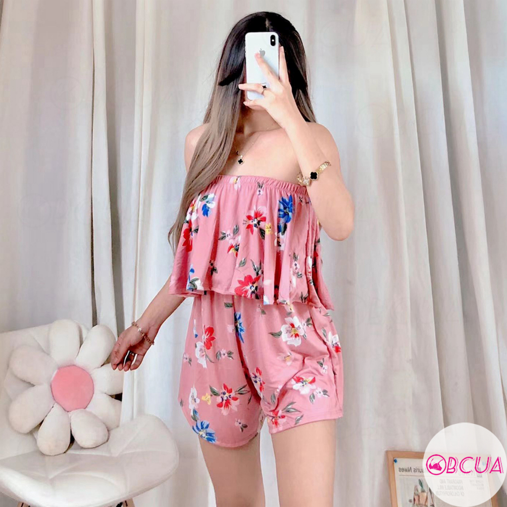 Women'S Summer Thin Sleeveless Print Loose Bra+Shorts Set Fit M/L T3001 | Shopee Philippines