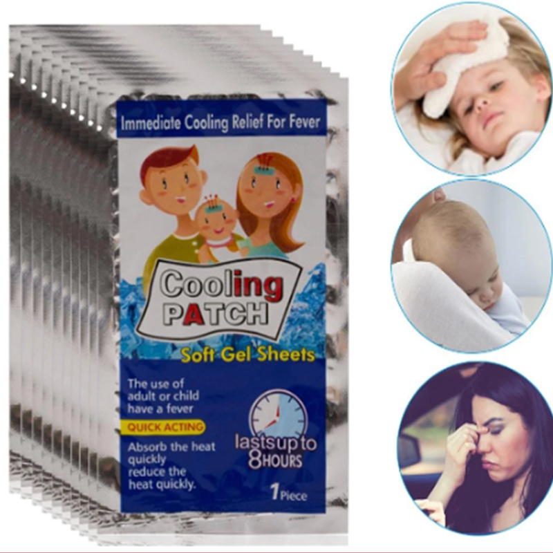 1 PCS Cooling Patch Fever Cooling Patch Antipyretic Paste Physical Pad ...
