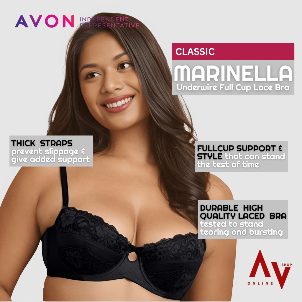 Avon Mara Underwire Full Cup Classic Bra (Cathy, Dawn. Claudette, Louella, Cameron, Marinella ...