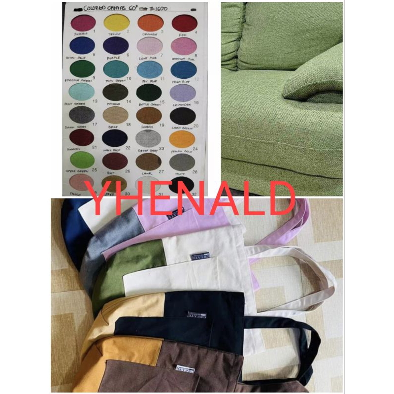 COLORED CANVAS FABRIC CODE: #1600 60' INCHES WIDTH (SOLD PER YARD ...