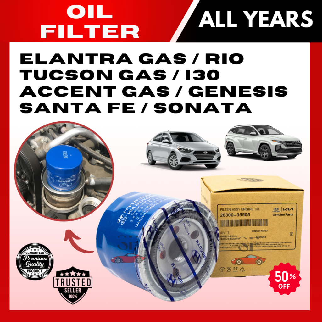 SALE! OIL FILTER for HYUNDAI Accent / Genesis / i30 / Santa Fe / Sonata ...