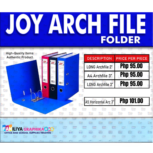 JOY-Arch File Folder (RANDOM COLOR) | Shopee Philippines