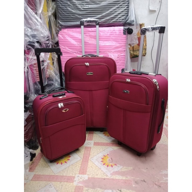 Luggage 3in1 Set Fabric Design (SMALL/MEDIUM/LARGE) | Shopee Philippines