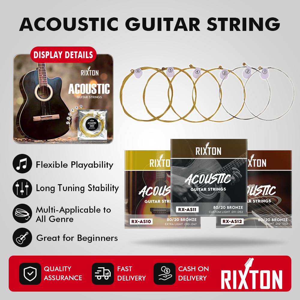 RIXTON Guitar String Great Acoustic Bronze Guitar Acoustic Guitar ...