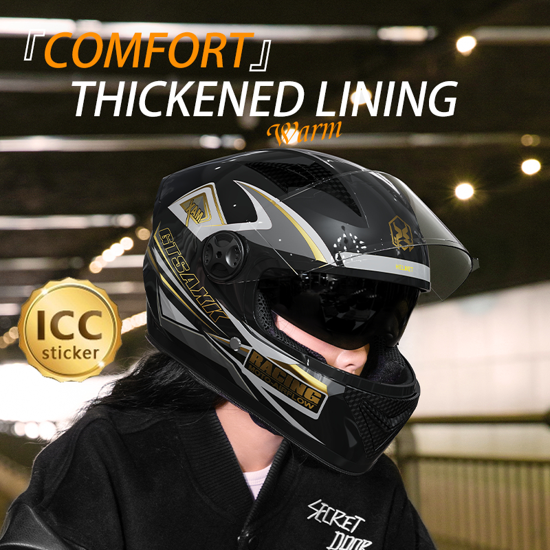 AXK Full Helmet Airflow Series Double Miorr Motorcycle Helmet Full Face ...