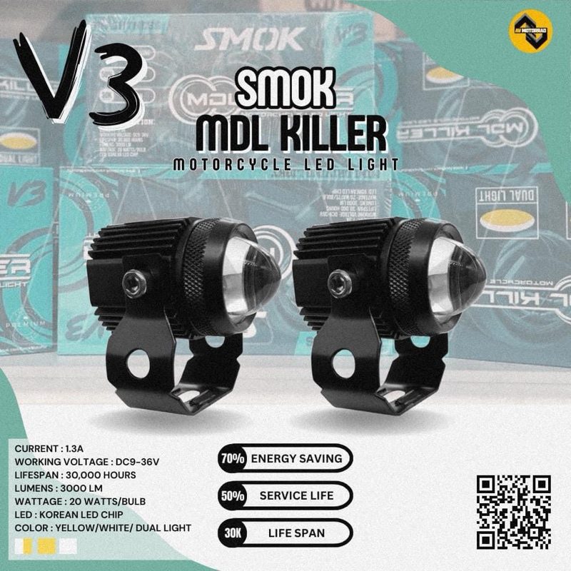 SMOK MDL Killer V3 Universal Mini Driving Light | Shopee Philippines