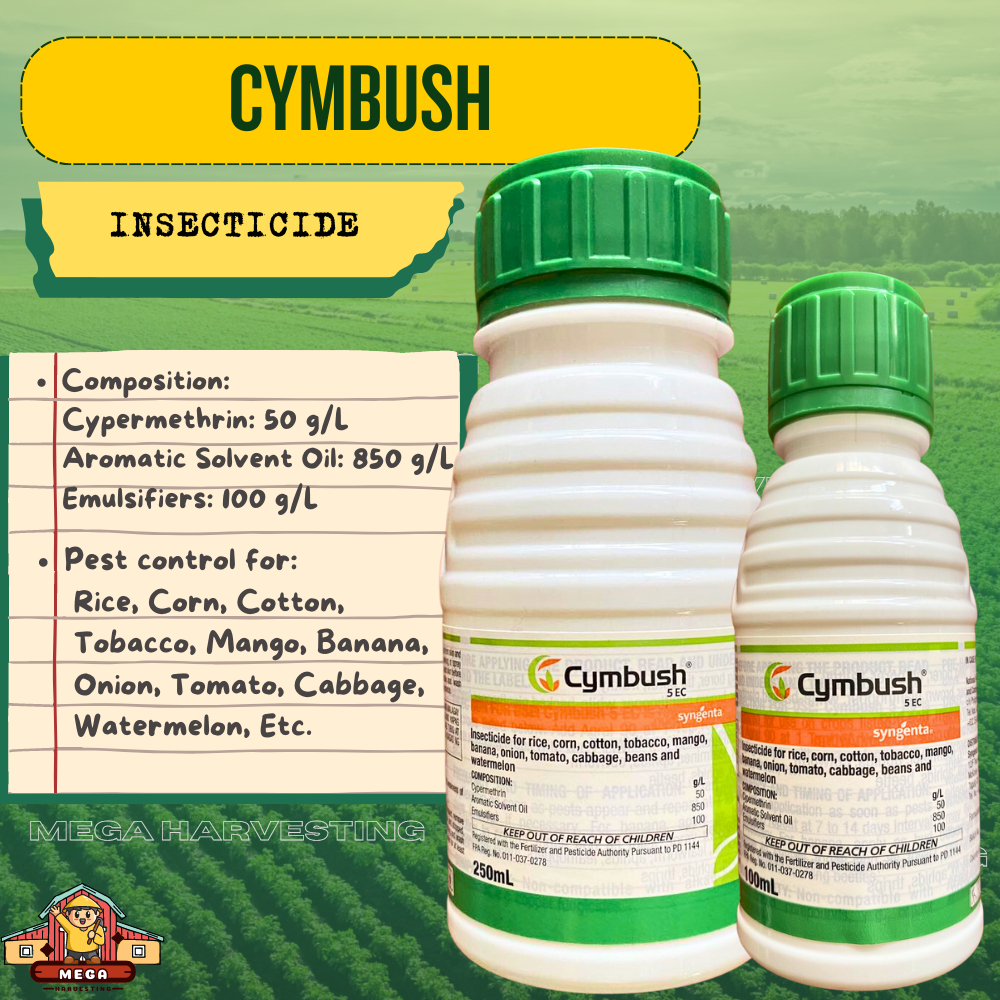 SYNGENTA CYMBUSH 5 EC CYPERMETHRIN INSECTICIDE (100ML/250ML) | Mega ...