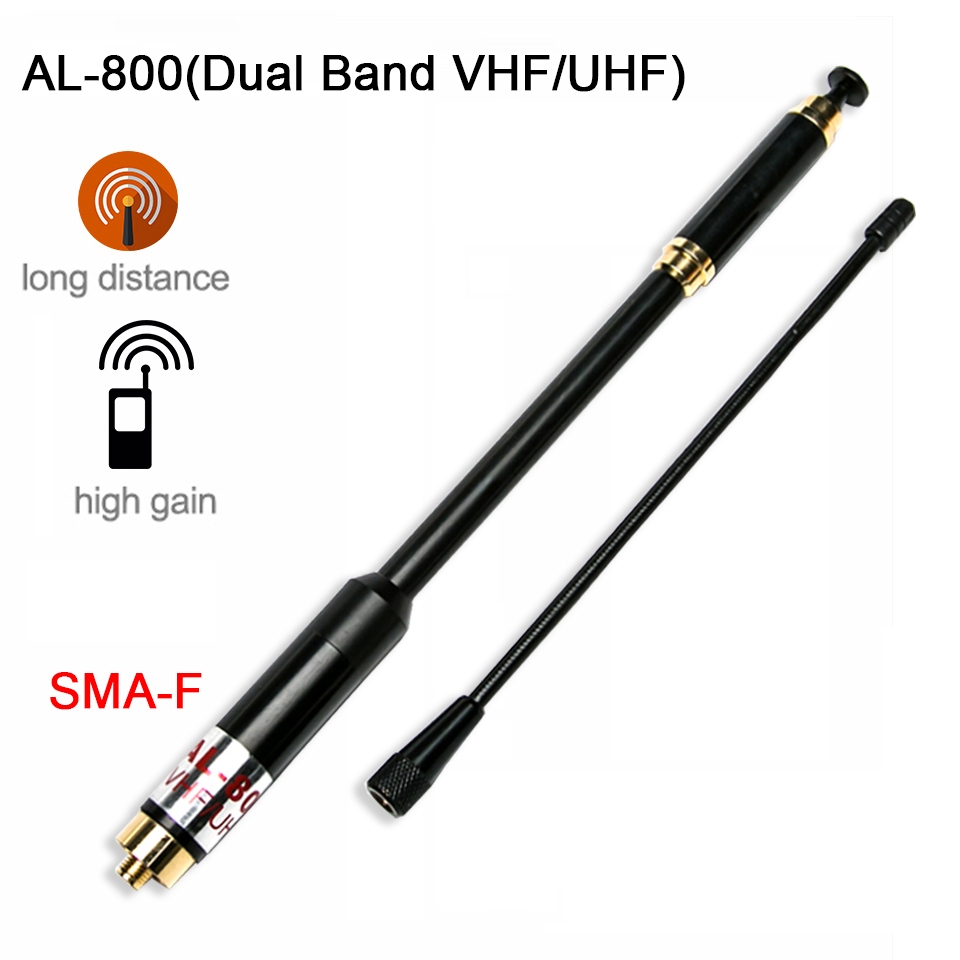 Newest AL-800 Dual Band 144/430MHz High Gain SMA-Female Telescopic ...