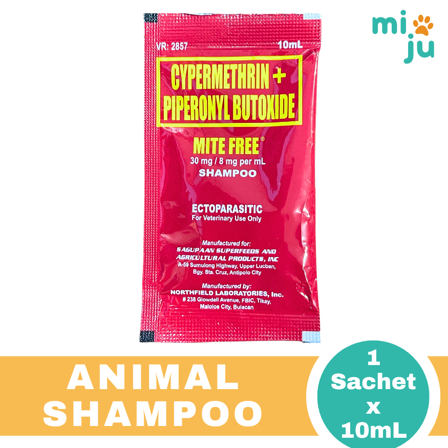 Mite Free Shampoo (1 Sachet x 10ml) - For Animal Use | Shopee Philippines